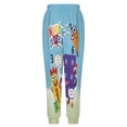 Men's Number Cartoon Show Block Jogger Sweatpants Stylish Loose ...