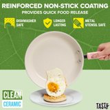 Tasty Clean Ceramic 16 Piece Non-Stick Aluminum Cookware Set, Pink ...