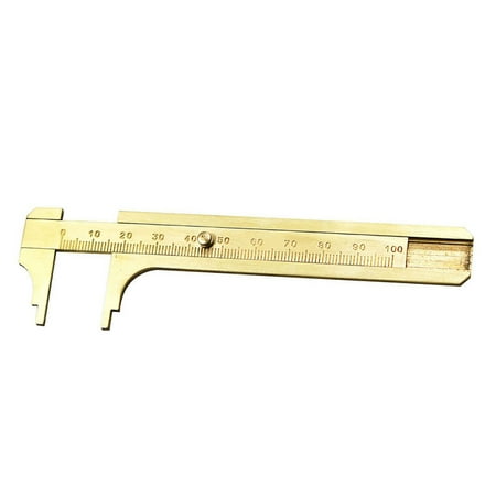 Caliper Portable Mini Sliding Gauge Brass Sliding Ruler Hand Held ...