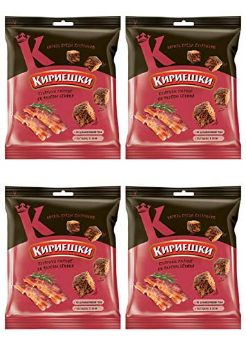 Kirieshki Rye Crackers Dry Bread Bacon 40g Pack of 4 - Walmart.com