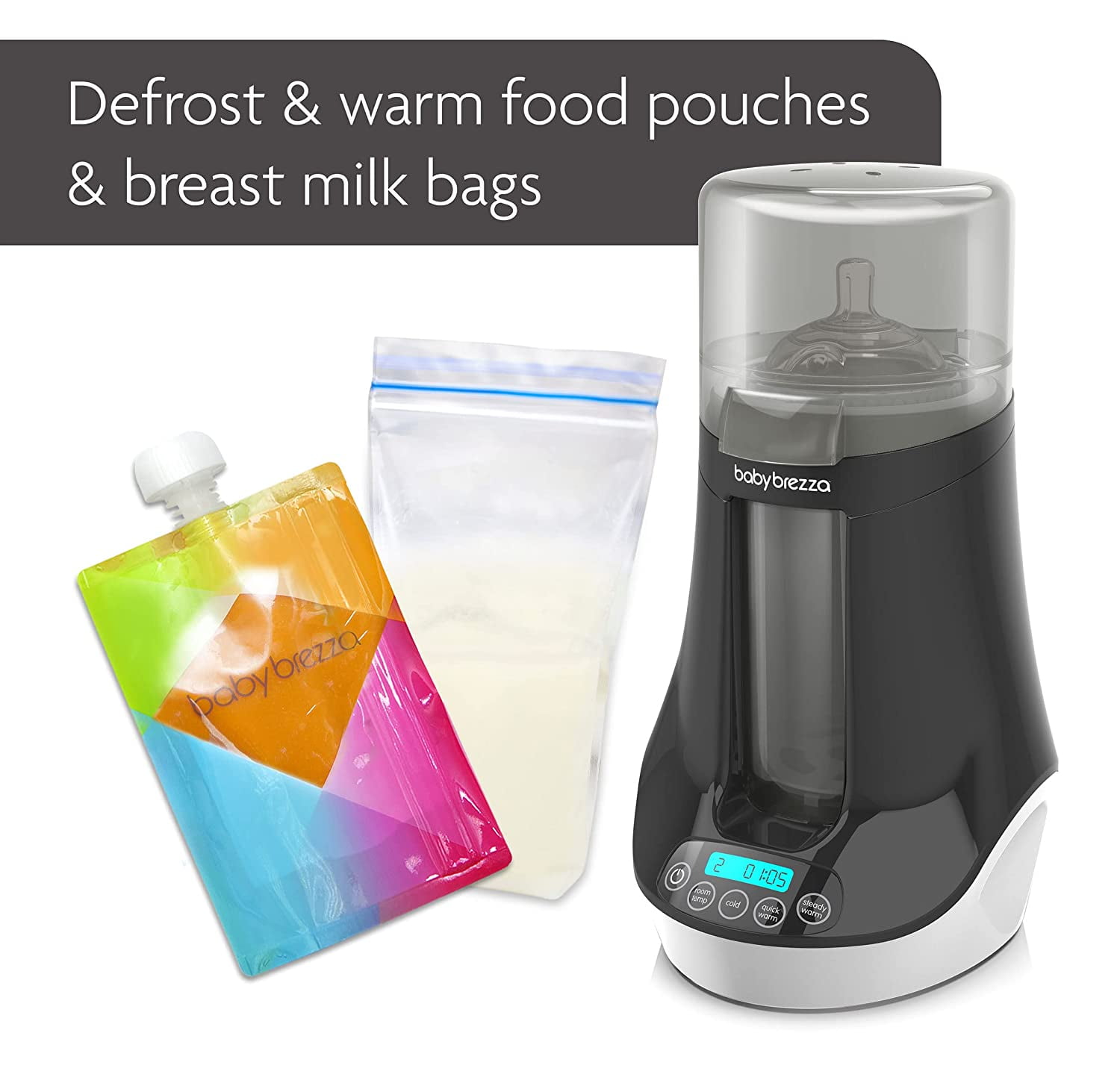 Buy Baby Brezza Electric Baby Bottle Warmer, Breastmilk Warmer + Baby ...