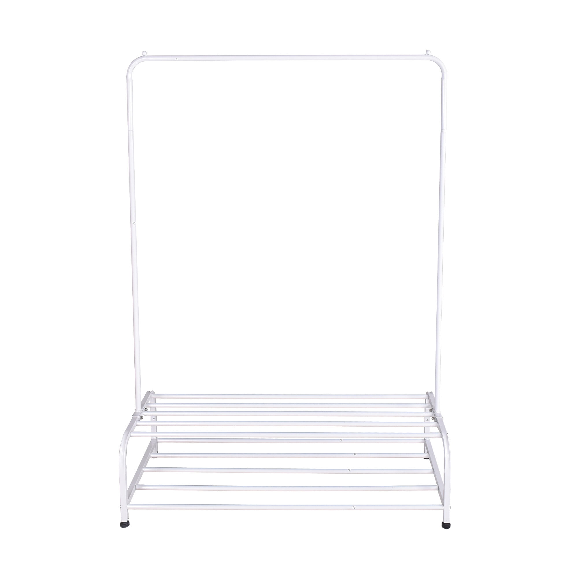 Clothing Garment Rack with Shelves, Metal Cloth Hanger Rack Stand ...