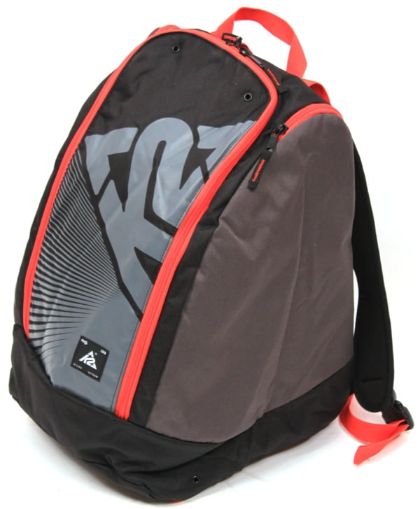 K2 Deluxe Nylon Inline Skate Carrier Bag Backpack Case Expandable Grey