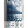 Full Moon Sheer Curtains for Living Room Bedroom Night Natural Scenery ...
