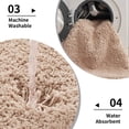 Beige Bathroom Rug 20x32 - Non-slip Plush Thick Bath Mat Highly ...