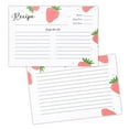 Outshine Premium Recipe Cards 3x5 Inches, Strawberry Design (Set of 50 ...
