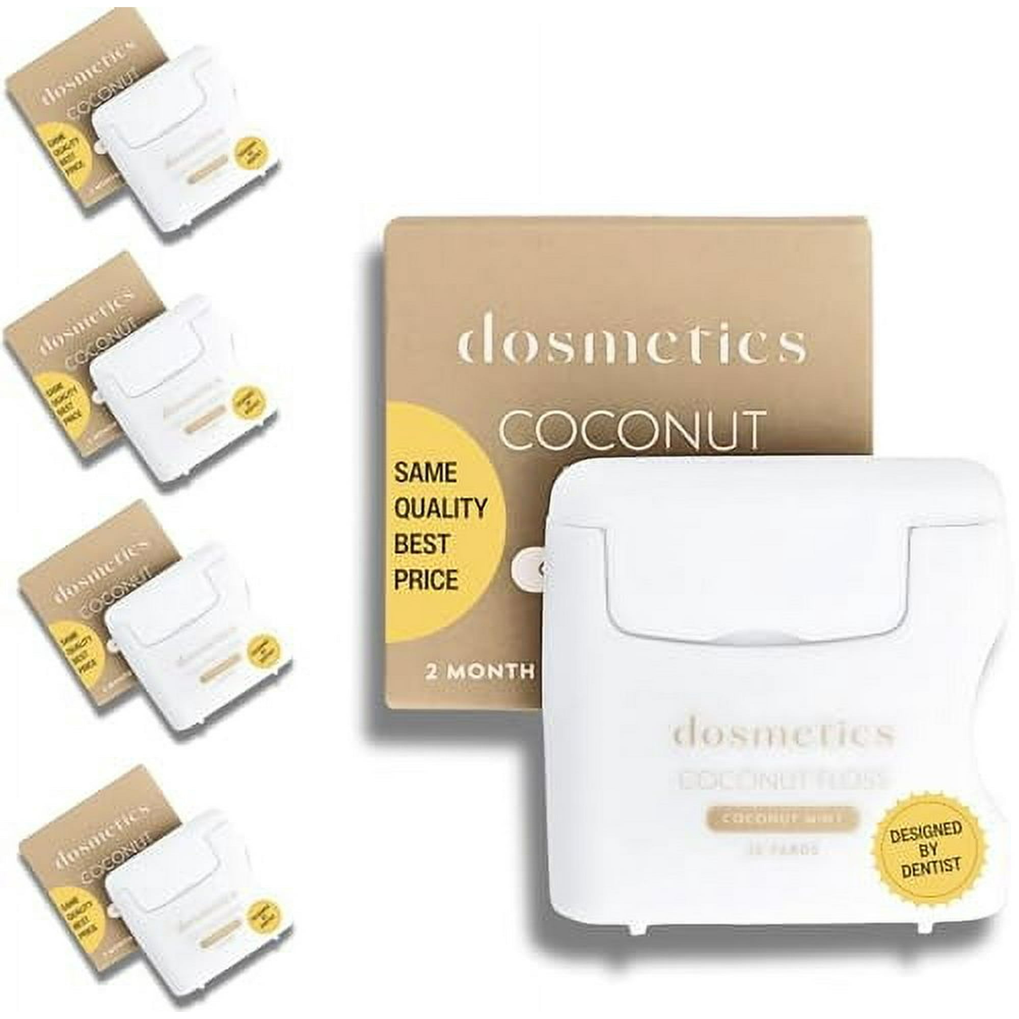 Click here for Dosmetics Coconut Oil Infused Thick Dental Floss 5... prices