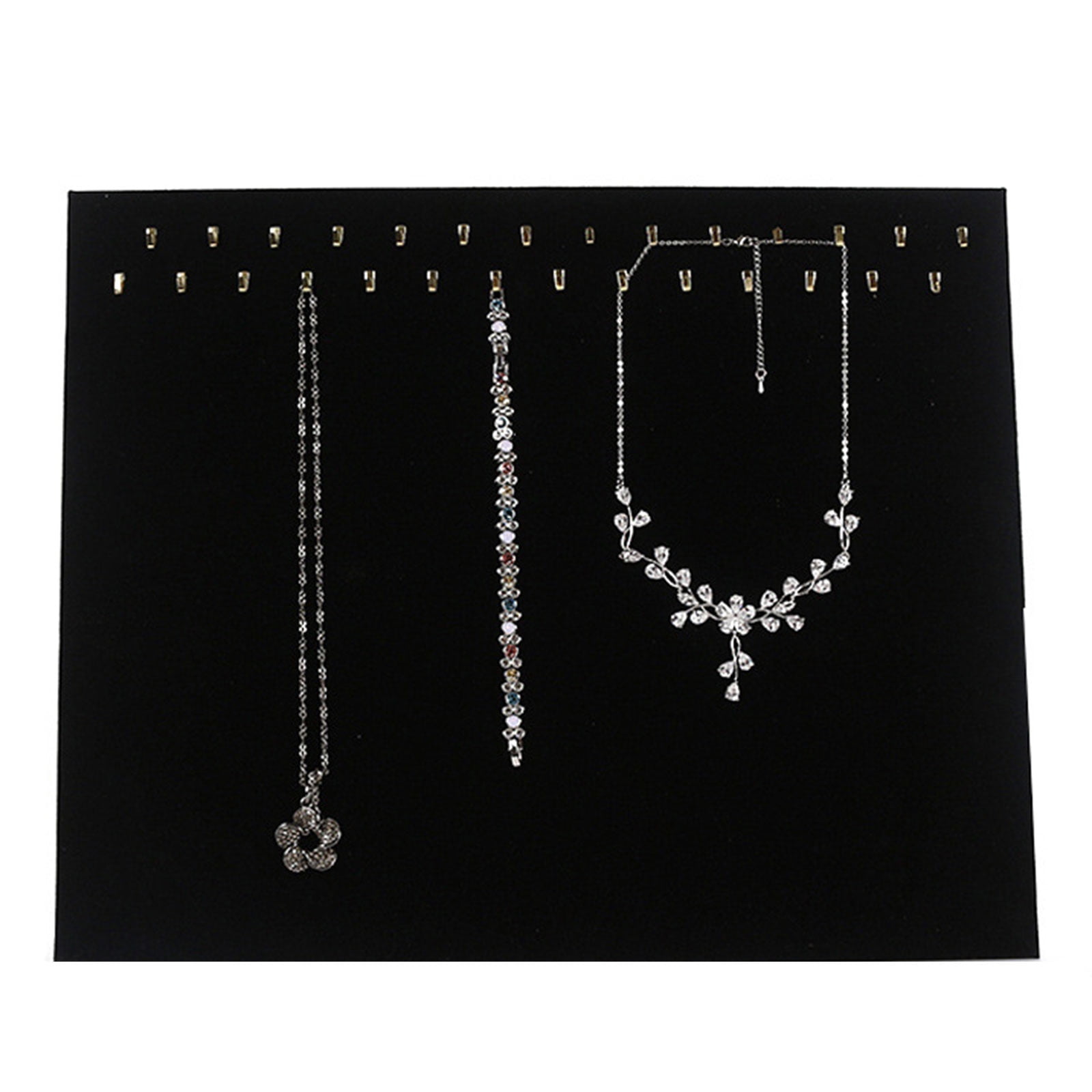 SIEYIO Necklace Chain Stand for Grey Black Velvet Necklace Holder ...