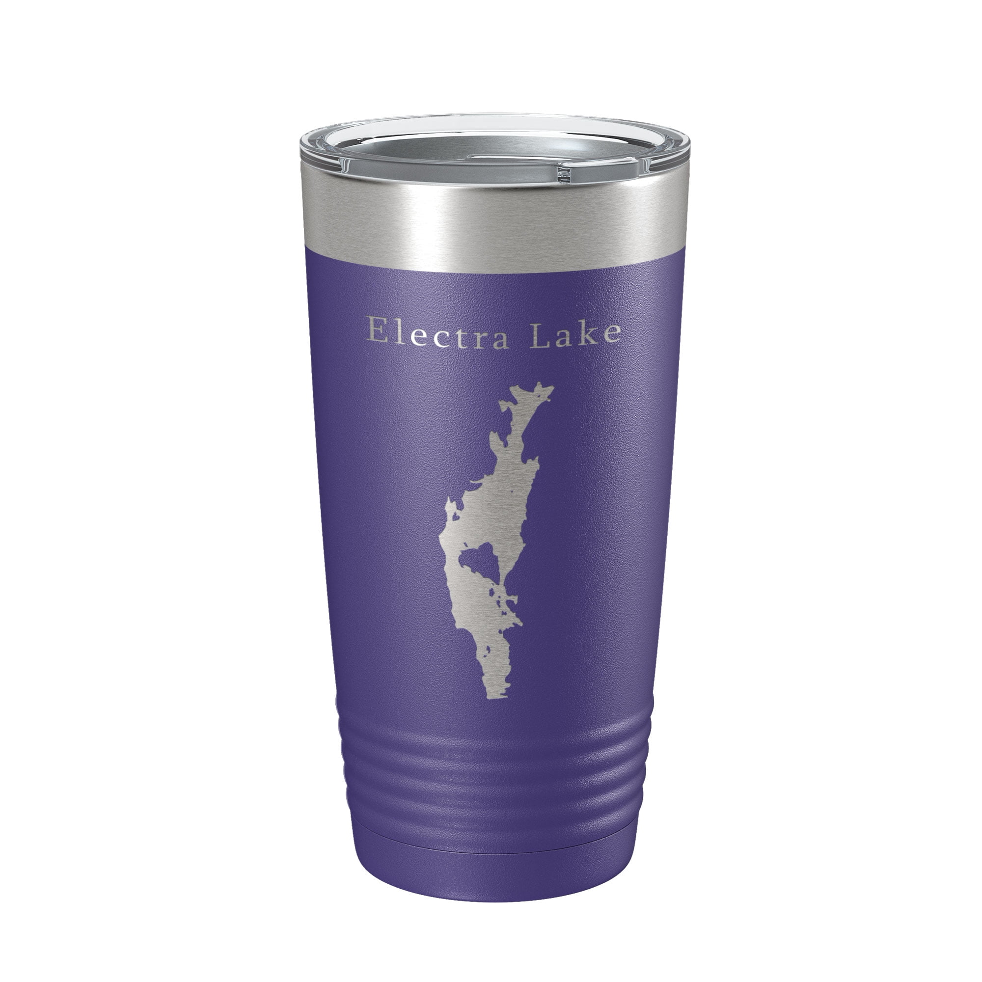 Electra Lake Map Tumbler Travel Mug Insulated Laser Engraved Coffee Cup ...