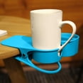 Desktop Cup Holder Organizer, Double Grid Storage Rack with Fixed Cup ...
