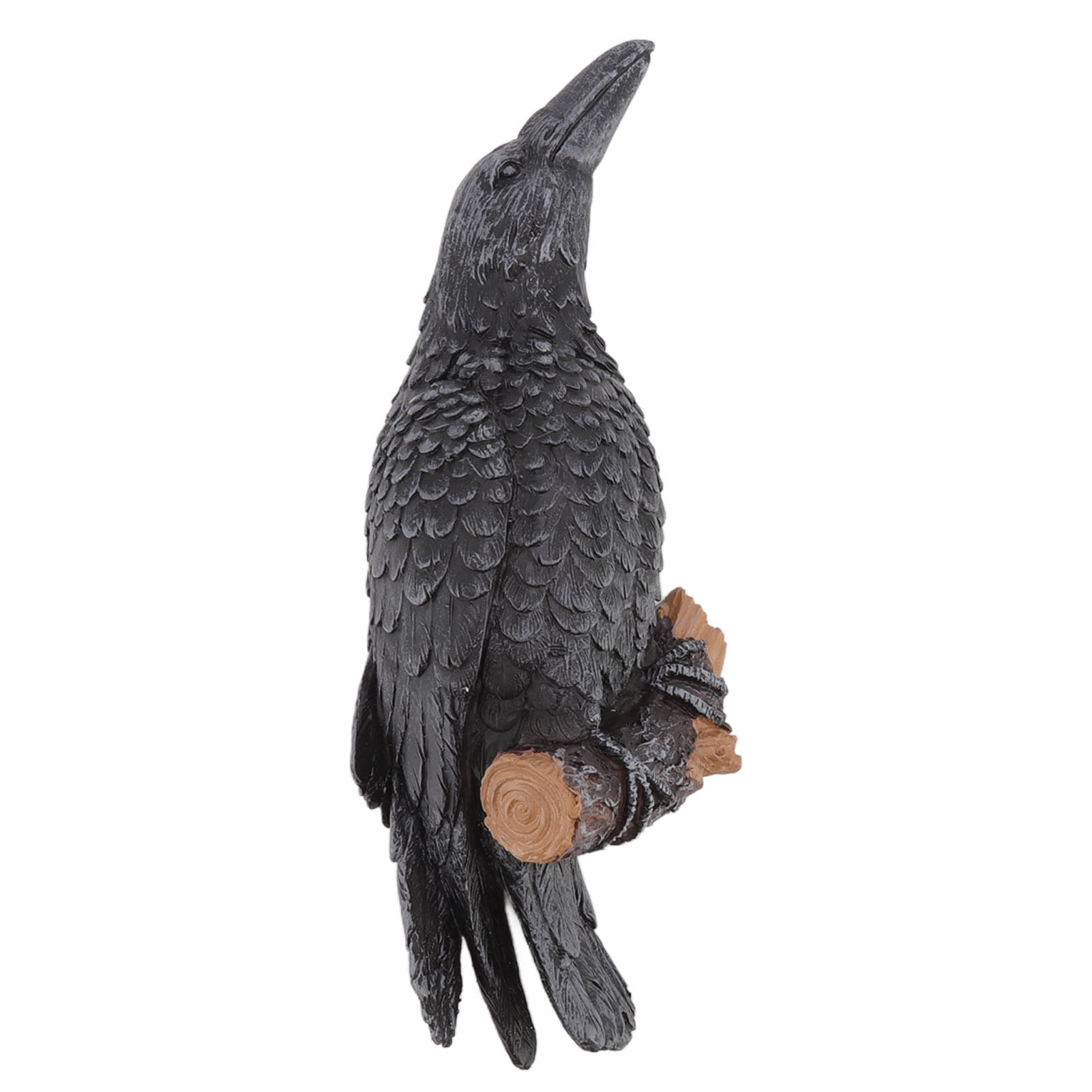 Crow Sculpture, Black Resin Crow Ornament For Eaves - Walmart.com