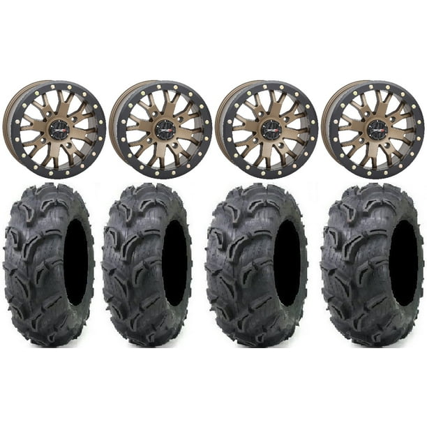 System 3 SB-4 Bronze (4+3) 14" Wheels 26" Zilla Tires Kawasaki Mule Pro ...
