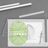 Pacific Arc - Circles Radius Master Template Guide - From 1/2 Inch to 3 ...