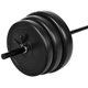 BalanceFrom Vinyl Standard Weight Set in Black, 100 lbs. - Walmart.com