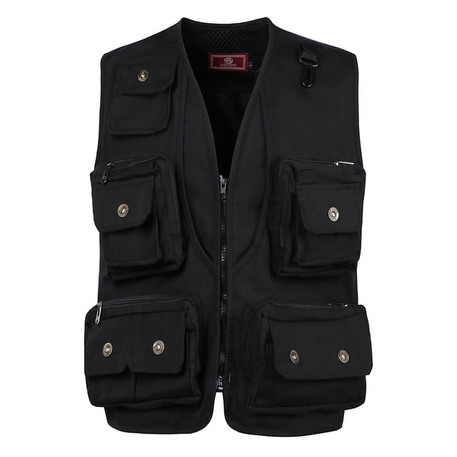 IROINNID Men's V-Neck Sleeveless Solid Color Casual Gilet Waistcoat ...