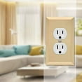 Amerelle Modern Wallplate/Outlet Plate, 1 Duplex, Polished Brass, 1 ...