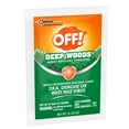 OFF! Deep Woods Towelettes with 25% DEET, Insect Repellent, 1 Pack, 12 ...