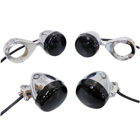 4 Pieces 41mm LED Tail Light Bulbs Fork Clamps Motorcycle Accessories ...