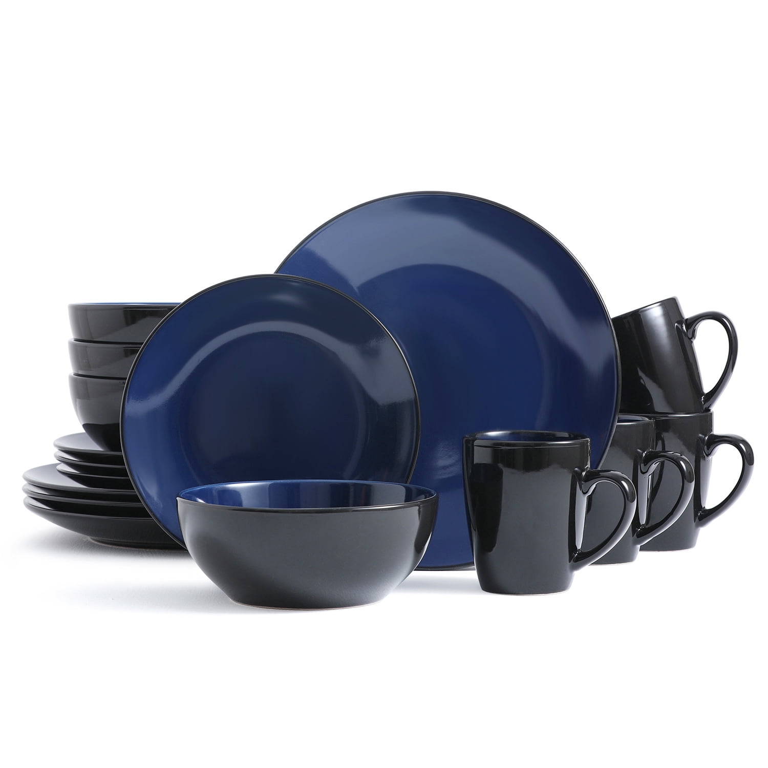 Bestone 16 Pieces Dinnerware Set, Stoneware, Chip Resistant, Dinnerware ...