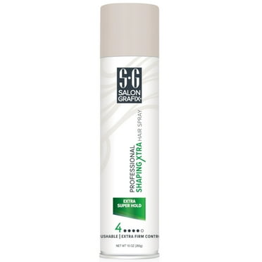 Salon Grafix Extra Super Hold Hairspray, 10 Oz, 3 Pack, Long-Lasting ...