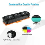206X 206A 4-Pack Compatible Toner Cartridge for HP 206X W2110X LaserJet ...