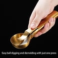 POYOGA Ergonomic Ice Cream Scooper Stainless Steel Triggers Mechanism ...