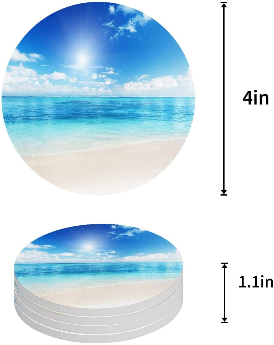 ZHANZZK Tropical Summer Pure Ocean Beach Nature Landscape Set of 8 ...