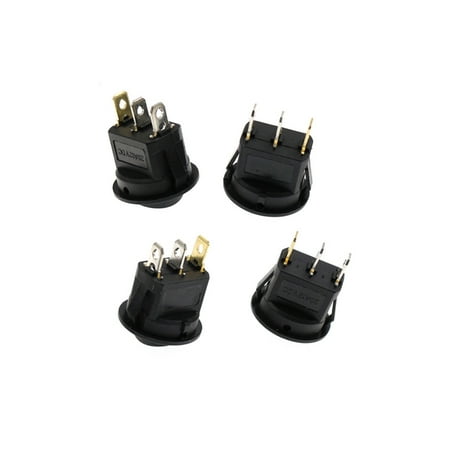 stanreset Pack of 4 Rocker Switch Office Hotel Living Room Garage 3 ...