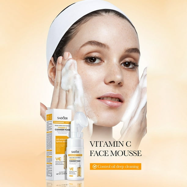 Fiudx Ofertas relampago Limpiador facial limpiador con vitamina C Limpiador hidratante limpiador ...