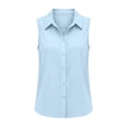 BUIGTTKLOP Chiffon Tank Tops for Women Button down Business Casual Vest ...