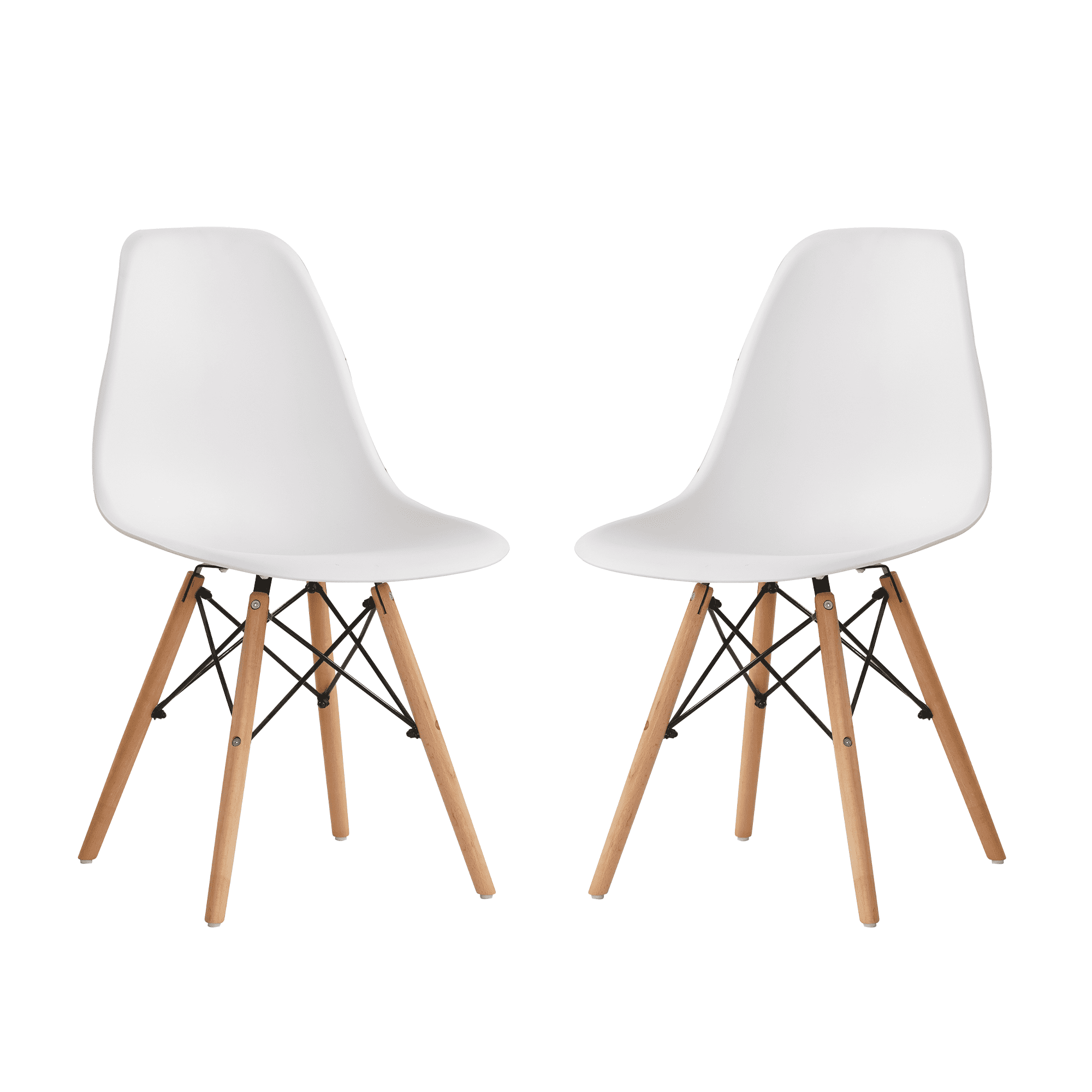 Click here for Aykah Eiffel White Dining Chairs Set Of 2 prices