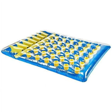 Poolmaster Vinyl Double French Pocket Mattress Pool Float, Blue ...