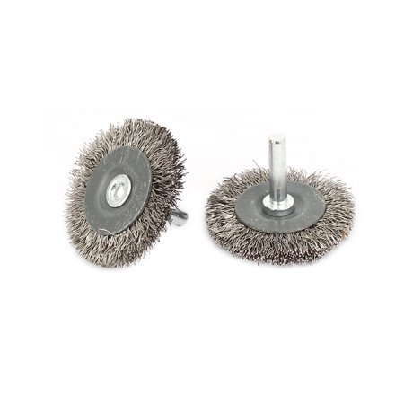 6mmx40mm Stainless Steel T Shape Crimped Wire Wheel Brush Buffing Tool ...