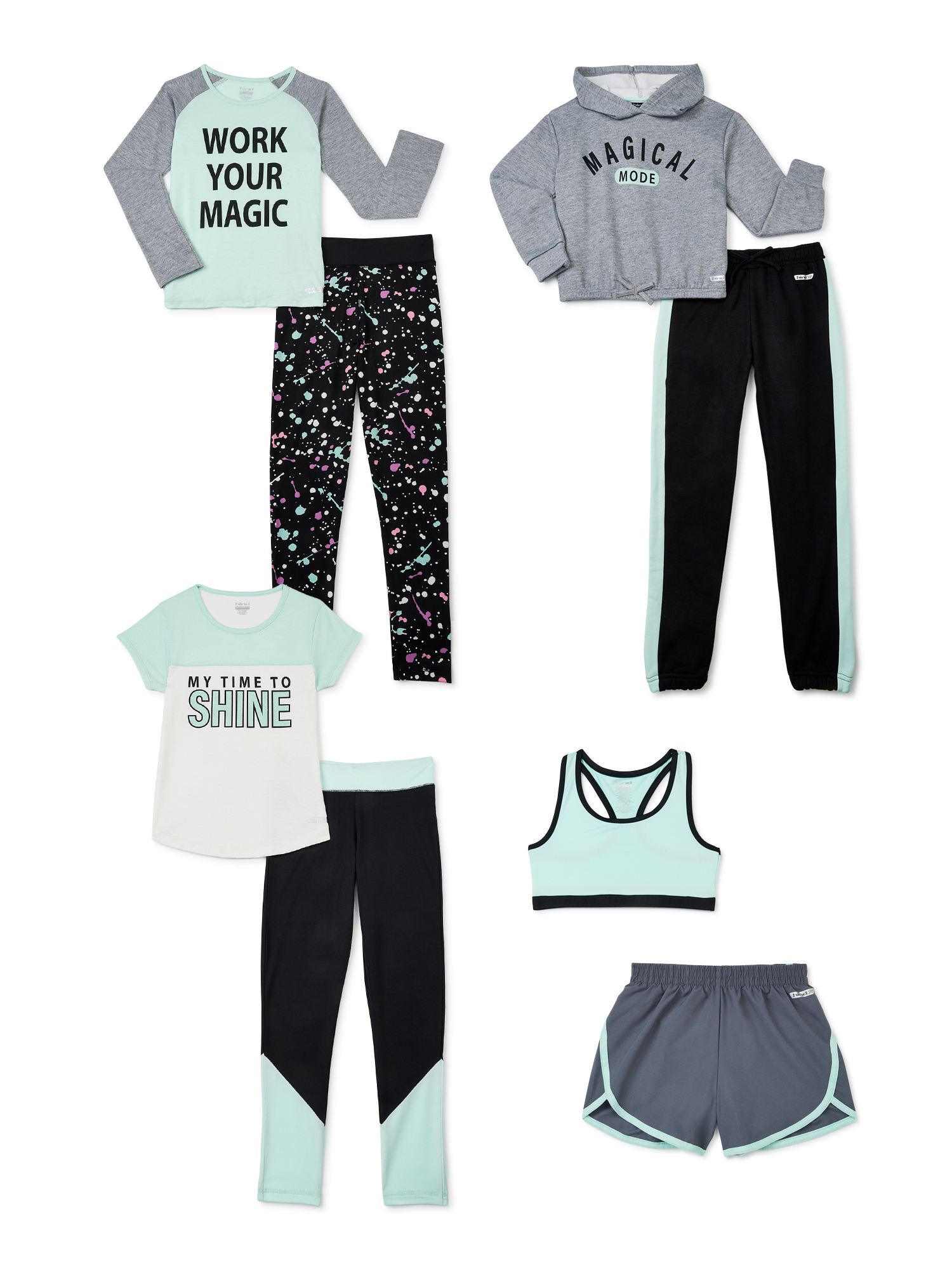 Hind Girls 8 Piece Active Gift Set, Sizes 4-16 - Walmart.com