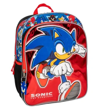 Sonic the Hedgehog Reversible Character 16.5" Backpack - Walmart.com