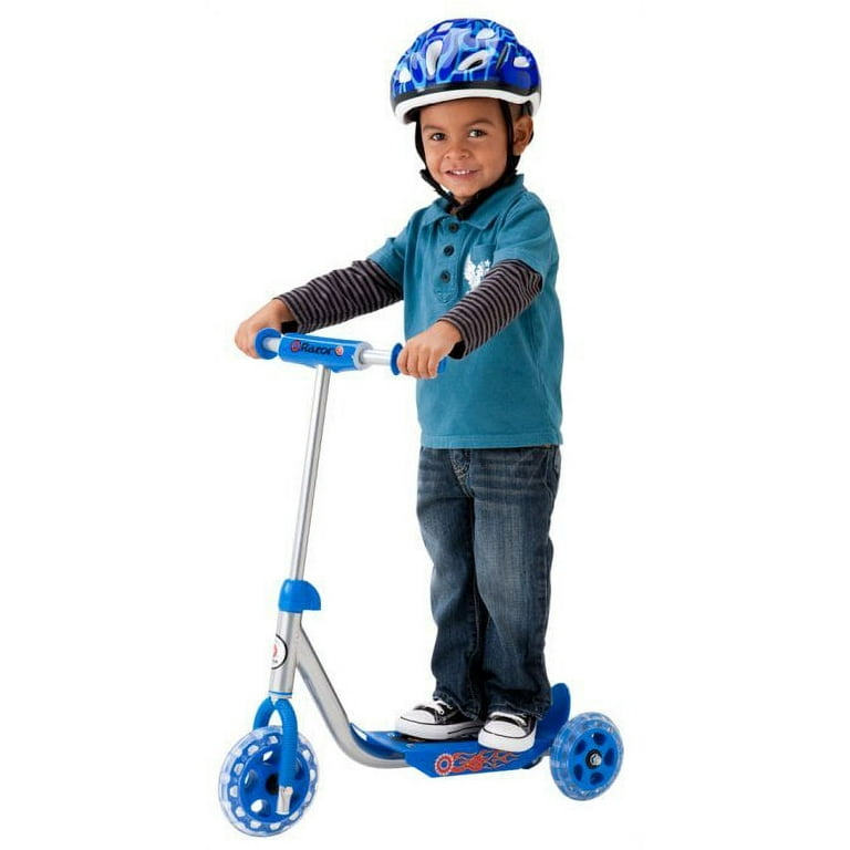 Razor Jr Lil Kick Scooter Blue 3-wheel Children Razor Jr Lil Kick ...
