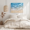 Abstract Gradient Canvas Print Wall Art, Beach Blue Water Ripple ...