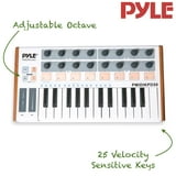 Pyle PMIDIKPD50 - MIDI Keyboard System - Digital USB Controller ...
