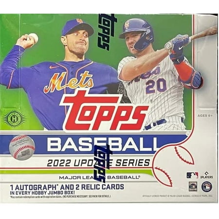 2022 Topps Update Baseball Jumbo Box (10 Packs/46 Cards, 2 Silver Pack ...