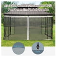 10x13 Gazebo Sidewall Netting Replacement - Cream Mesh Panels with ...