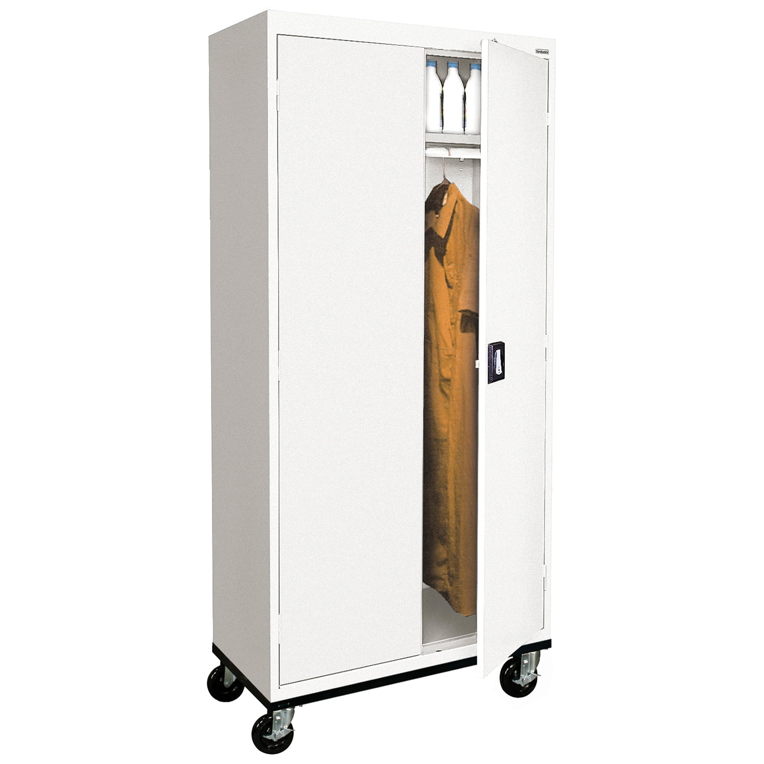 Sandusky Lee 36"W x 24"D x 78"H Steel Transport Mobile Wardrobe ...