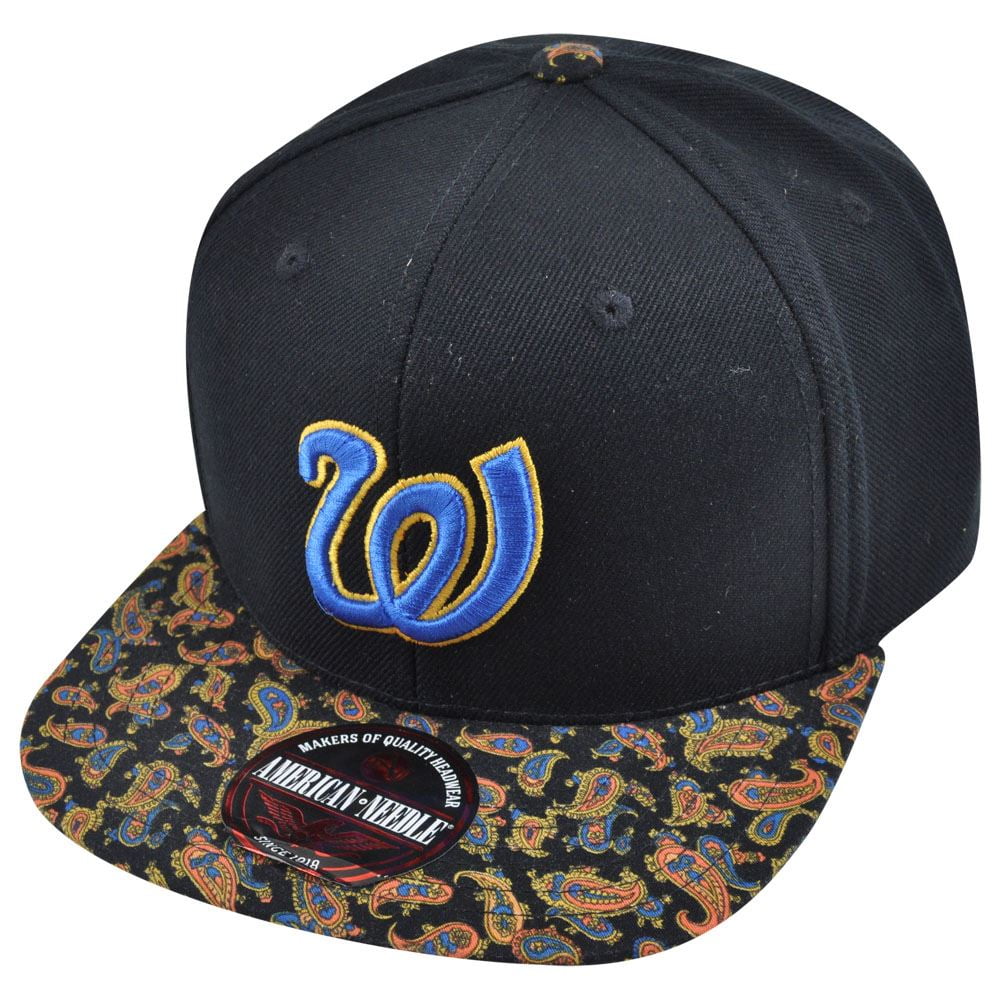 MLB American Needle Washington Senators Cooley High Paisley Strapback ...
