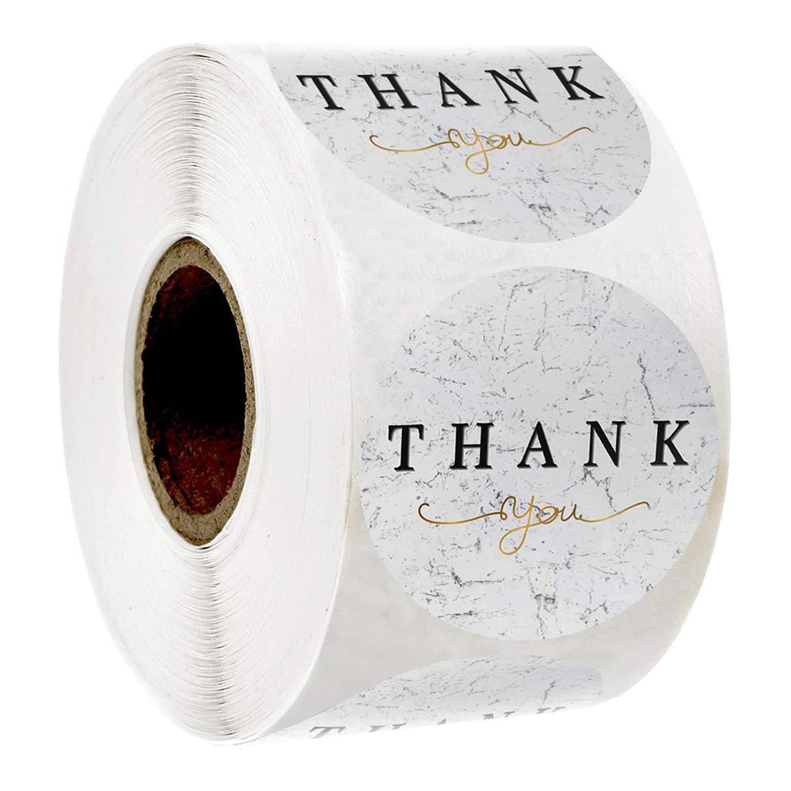 1.5"""""""" Thank Stickers Labels for Envelope Sealing 500 Pieces/Roll ...