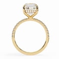 GIMELIS 2.56 CT Emerald Cut Lab Grown Diamond Engagement Ring with ...