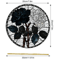 Acrylic Round Hanging Ornament Gothic Rose Stained Glass Style 1 Pack ...