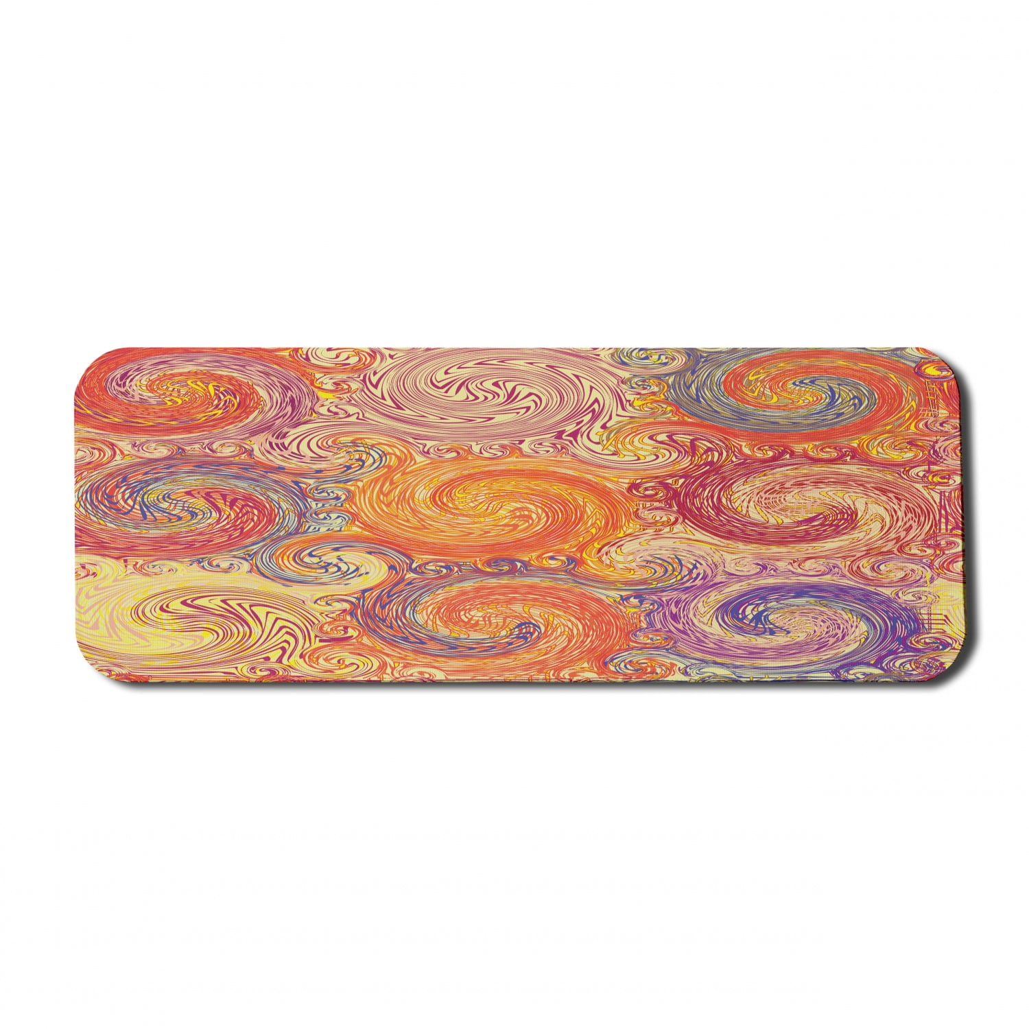 Grunge Computer Mouse Pad, Grunge Swirl Patterns Brush Style Waterpool ...