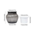 Clear Plastic Hydroponic Pot Automatic Water Absorption Planter for ...