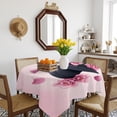Graduation Cap Flowers Roses Table Cloth 54x54in, Waterproof Square ...