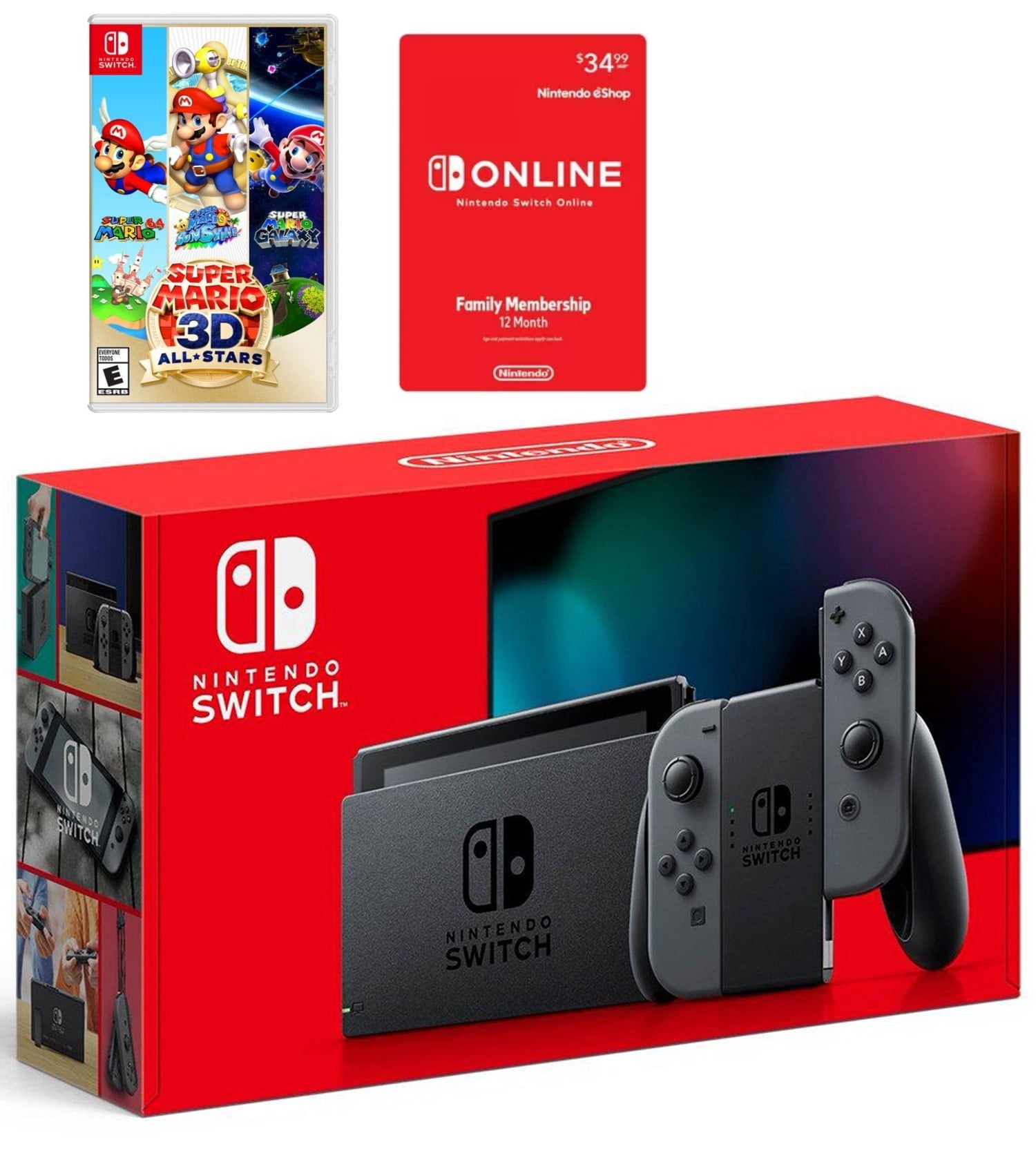 Nintendo Switch With Gray Joy Con 6 2 Touchscreen Lcd Display 32gb
