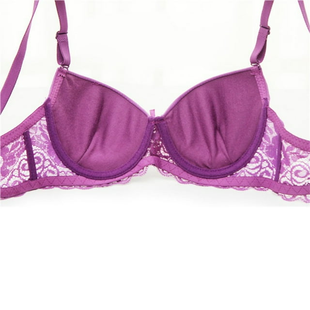 Wuffmeow Sexy Women Bra Push Up Bra Lace Push Up Breast Adjustment Push
